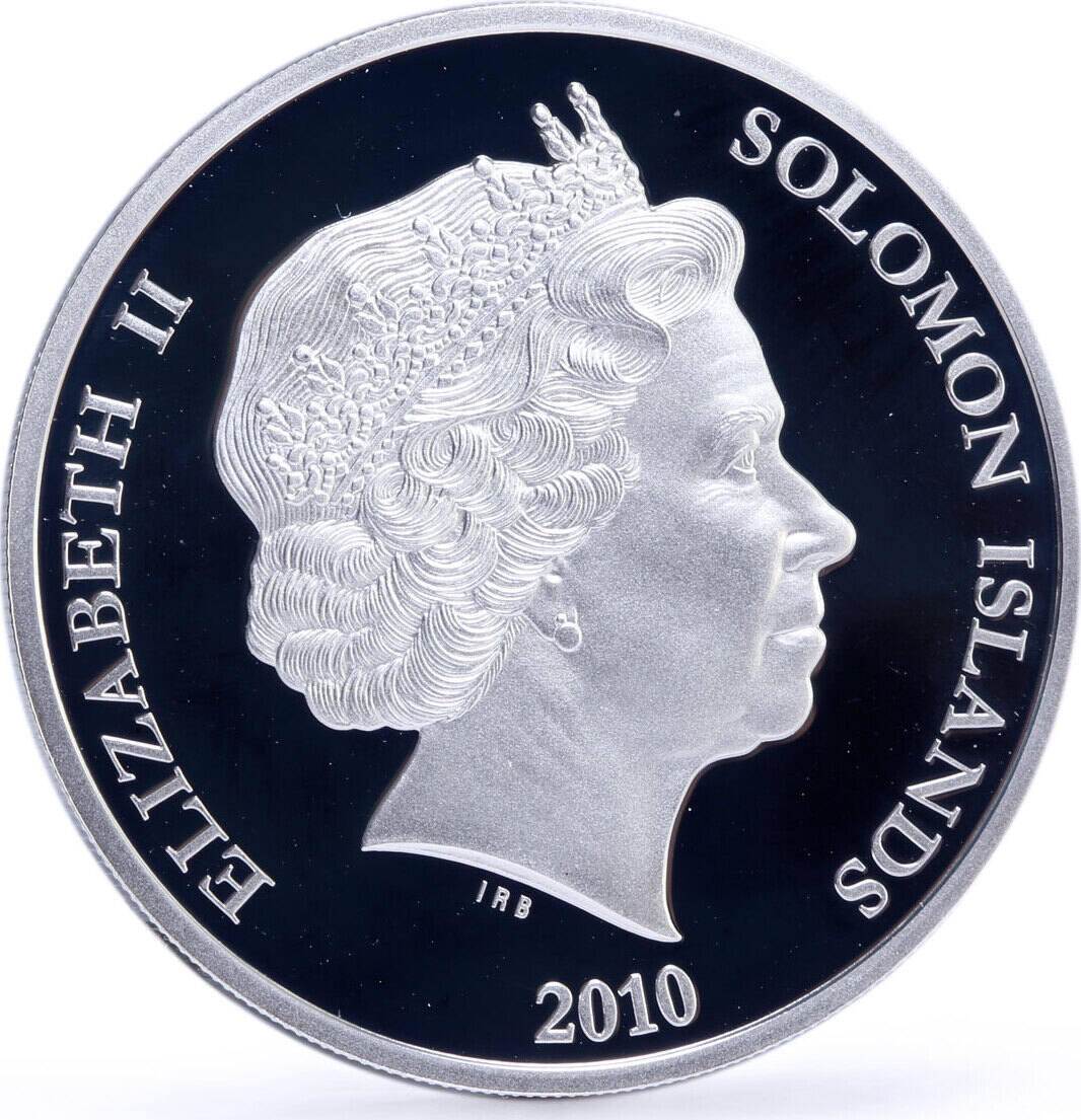 Solomon Islands 10 dollars Seafaring SMS Gneisenau Ship Clipper silver ...