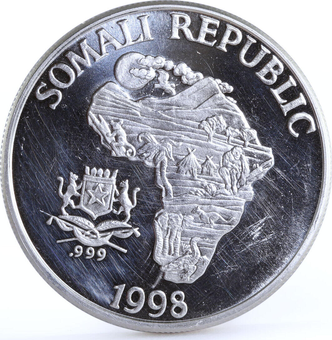 Somalia Somali 10 dollars The African Monkey Chimpanzee Fauna proof ...