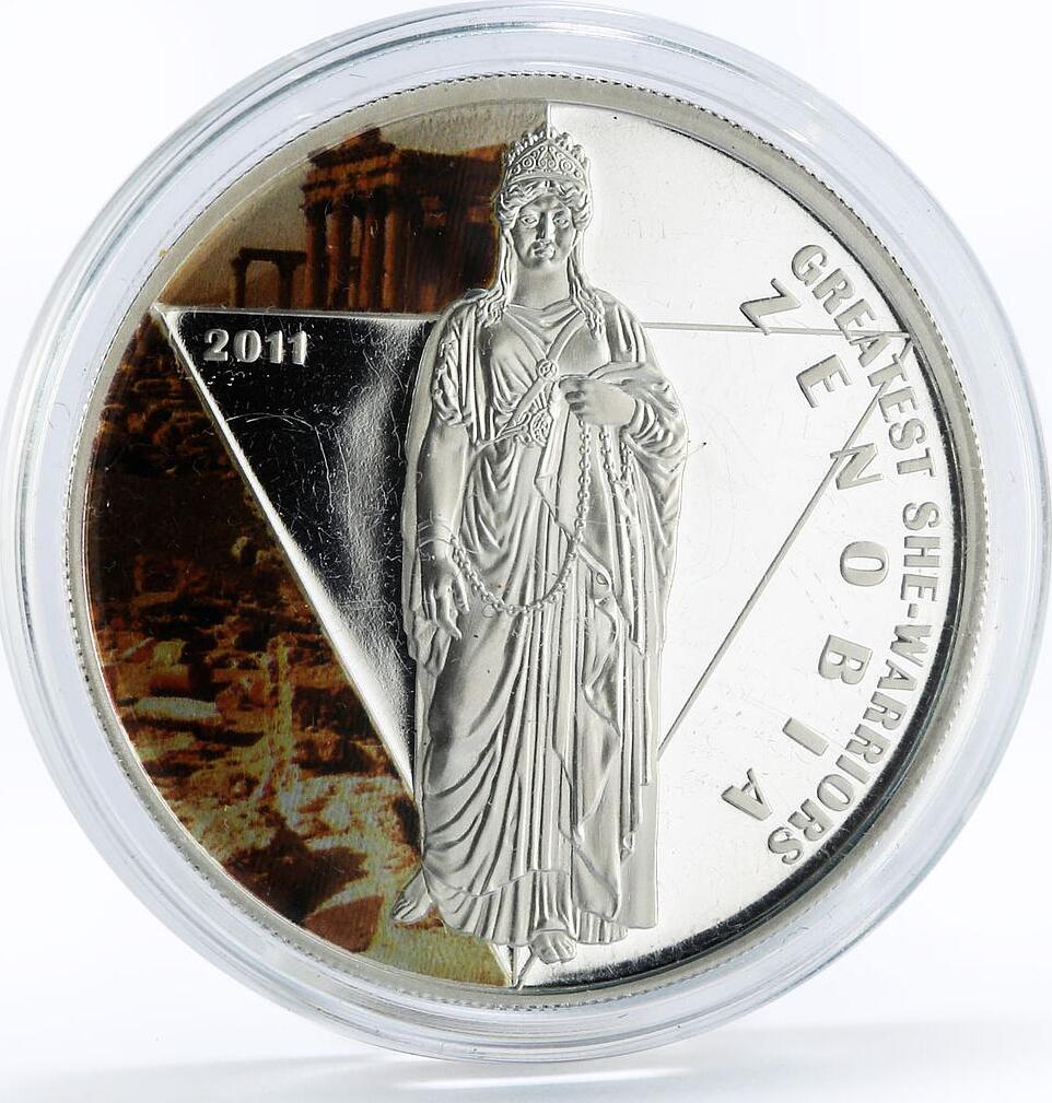 Togo 500 francs Greatest She - Warriors series Zenobia proof silver ...