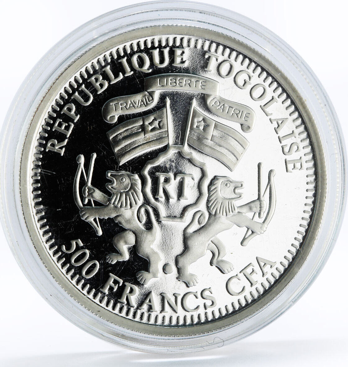 Togo 500 francs Greatest She - Warriors series Zenobia proof silver ...