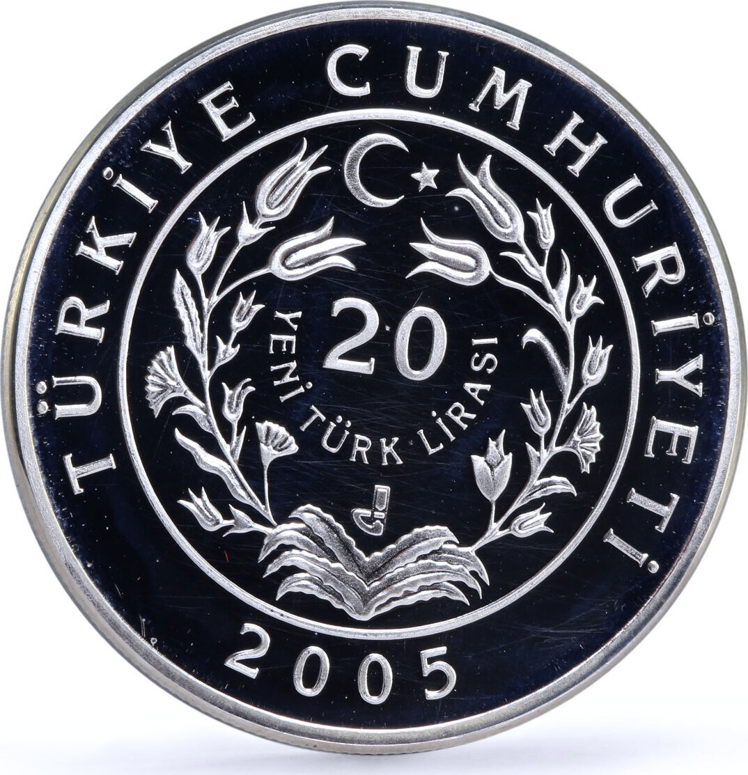 Turkey urkey 20 lira Traditions Folk Crafts Aegean Carpet Art proof ...