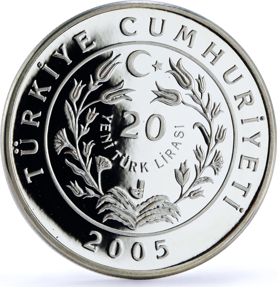 Turkey urkey 20 lira Traditions Folk Crafts Aegean Carpet Art proof ...