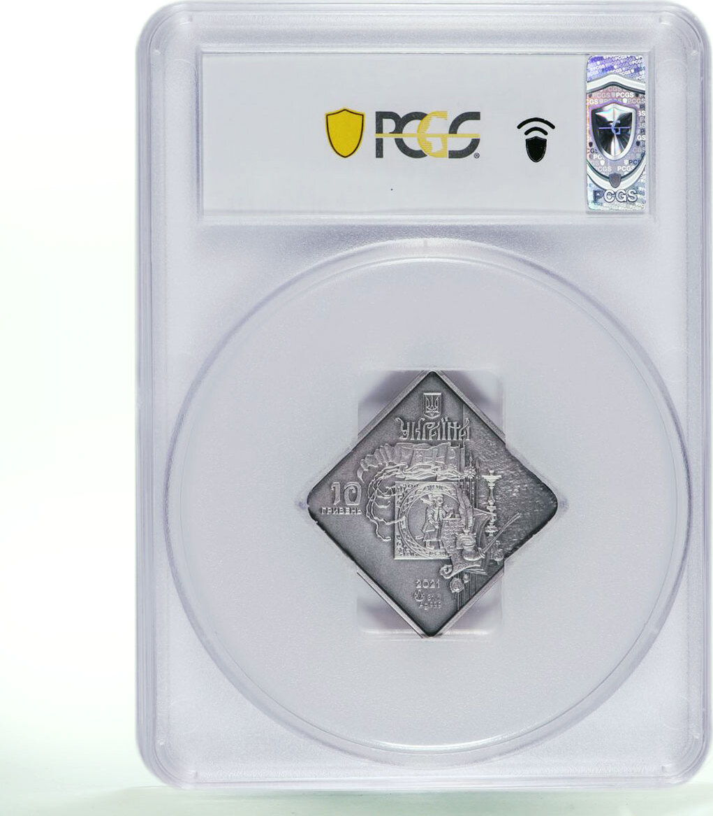 Ukraine 10 hryvnias Cossack Regalias Getmans Loboda MS70 PCGS Ag coin ...