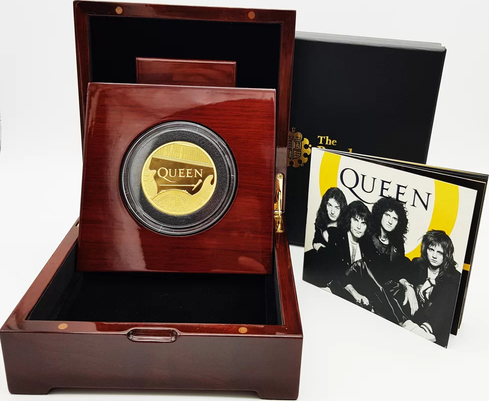 500£ Great Britain 2020 £500 Music Legends Queen 5 oz Gold Proof Coin ...