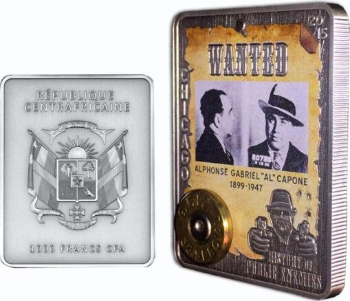 Central African Republic 2015 – 1000 Francs Al Capone History – 1 oz ...