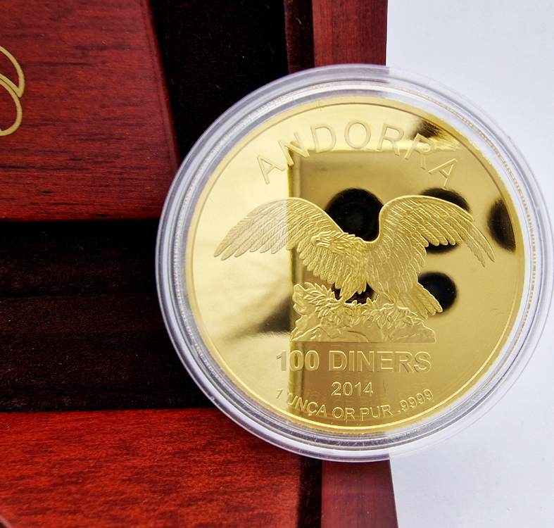 Andorra 2014 100 Diners Gold Eagle 1 oz Gold Proof Coin | MA-Shops
