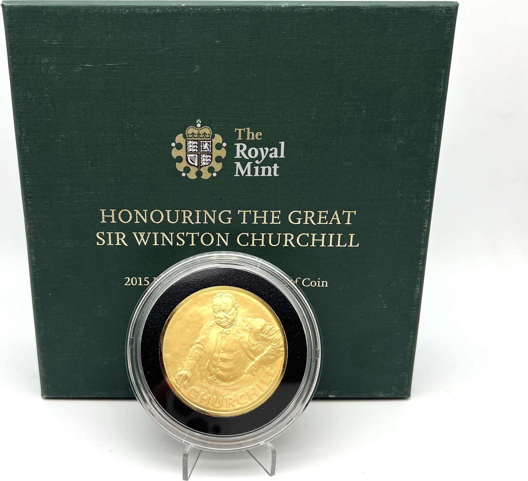 Great Britain 10£ 2015 WINSTON CHURCHILL 5 oz Proof Gold Coin | MA-Shops