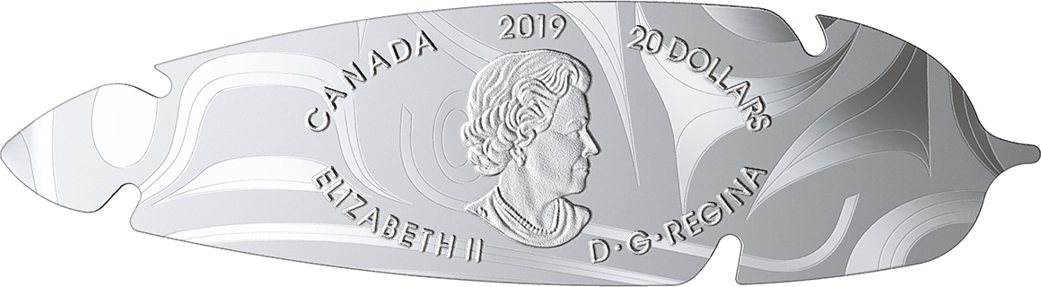 Canada 2019 20$ Eagle Feather Northwest Coast Art 1 oz Pure Silver ...