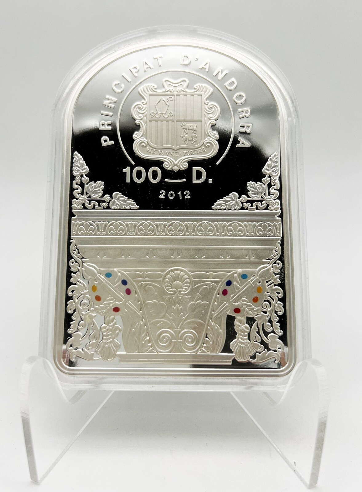 100 Dinars ANDORRA 2012 100 Dinar Rafello Sanzio Sistine Madonna 1 Kilo ...