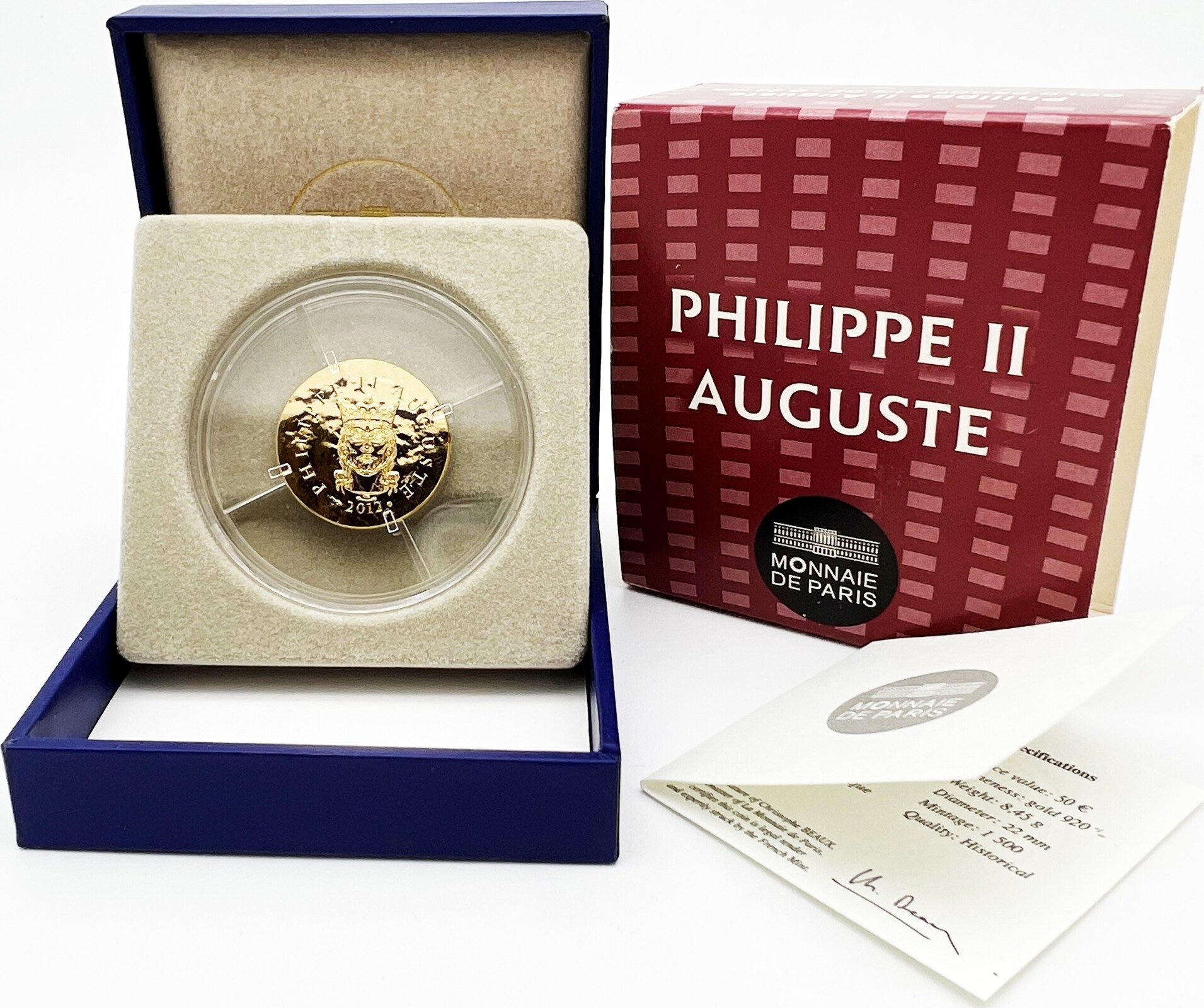 France Frankreich 2012 50 Euro 1500 Years of French History Philip II ...