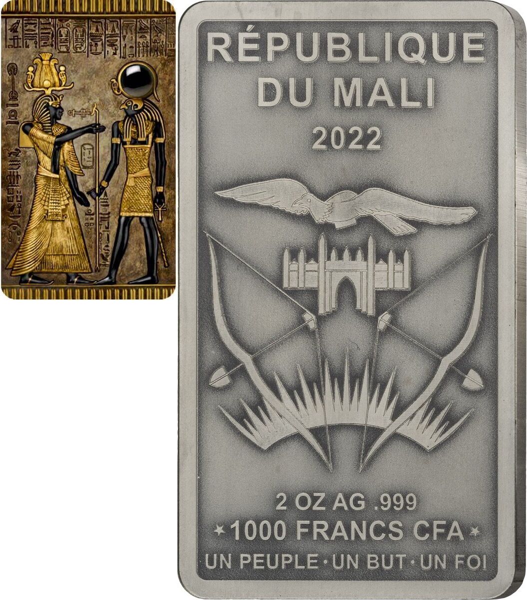 Mali 2022 1000 Francs Icons Of Heritage Egypt 2 oz Silver Coin | MA-Shops