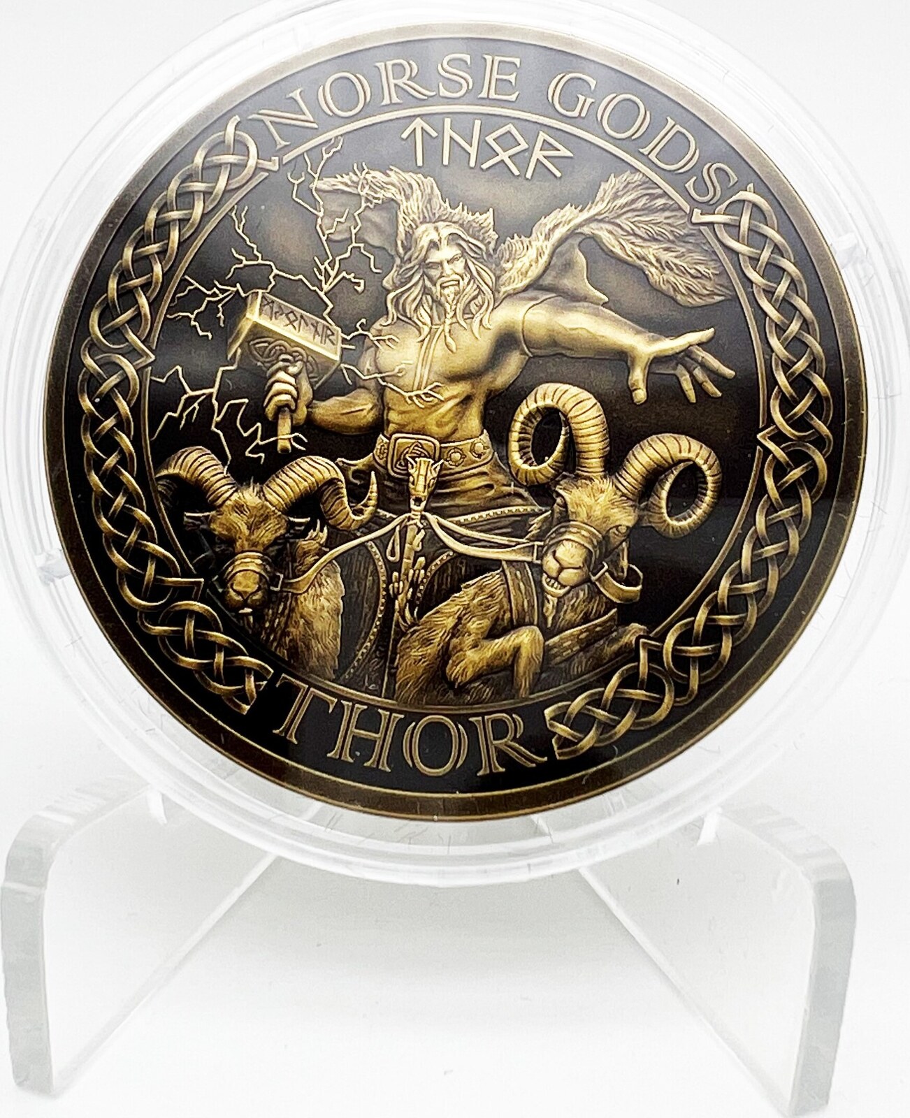 Cook Islands 2023 10$ Norse Gods THOR 1 oz Gold Coin | MA-Shops
