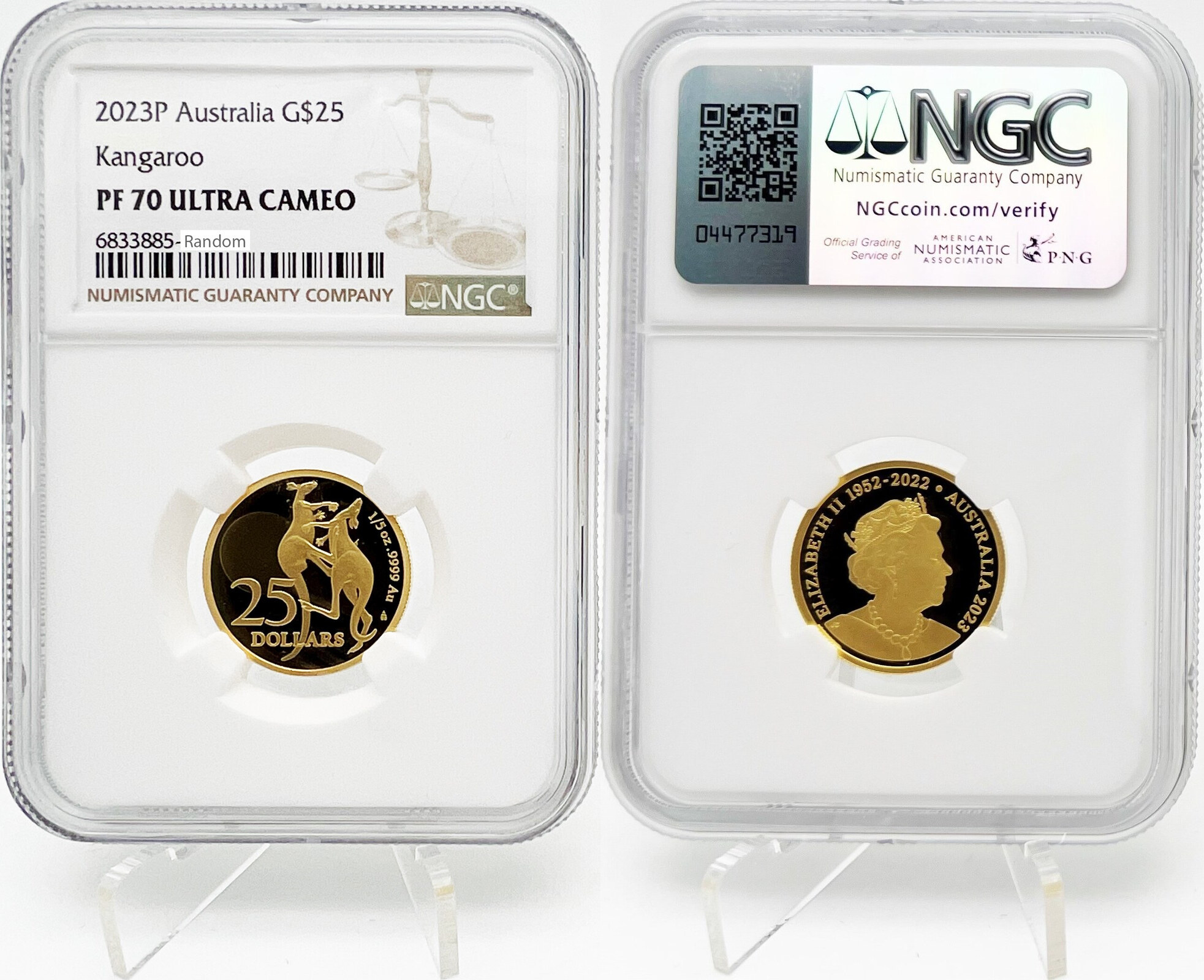 Australia 2023 25$ Boxing Kangaroo Känguru Fighting Spirit 1/5 oz Gold ...