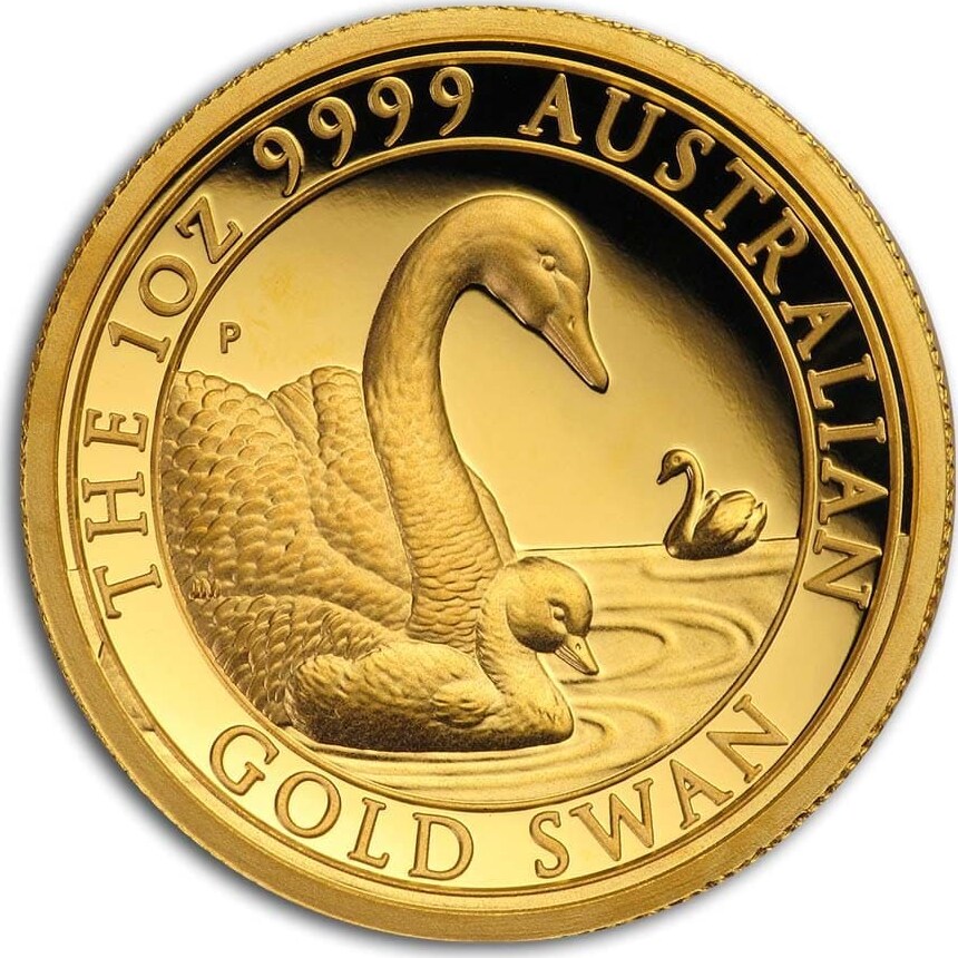 Australia 100$ 2019 GOLD SWAN 1 oz Pure High Relief Gold Coin PCGS PR70 ...