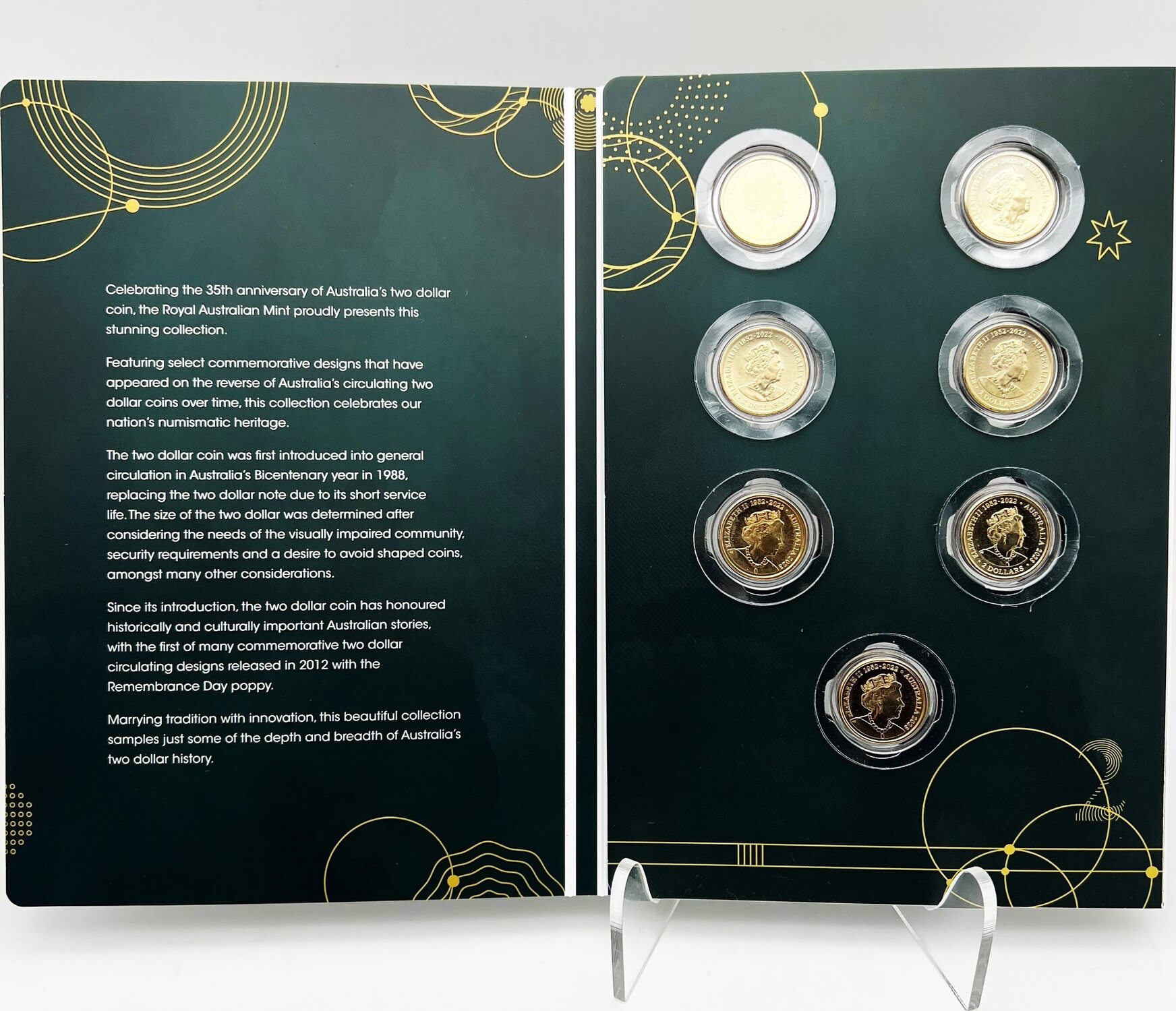 Australia 2023 14 x 2$ 35th Ann of the Two Dollar 14 x Coin Collection ...