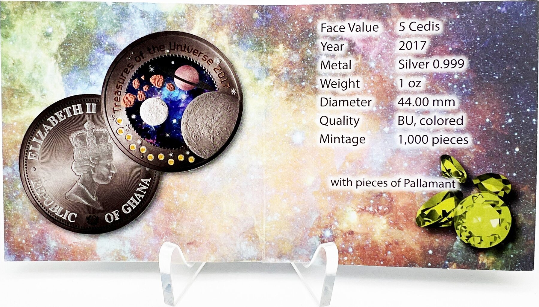 Ghana 2017 5 Cedis Treasure of Universe Cosmic Investment Bull & Bear 1 ...