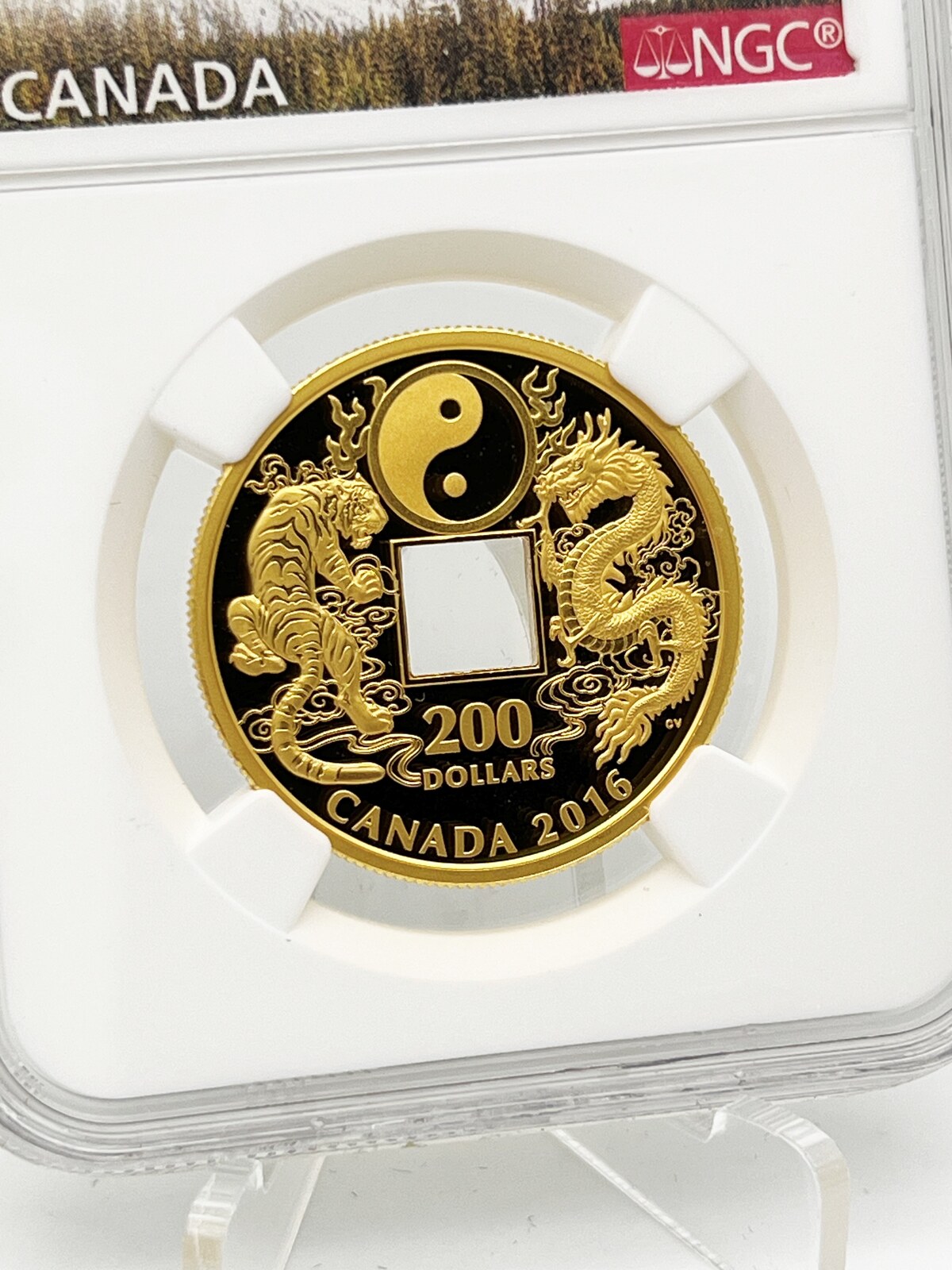 Canada 200$ 2016 TIGER and DRAGON Yin & Yang Gold Proof Coin NGC PF70 ...