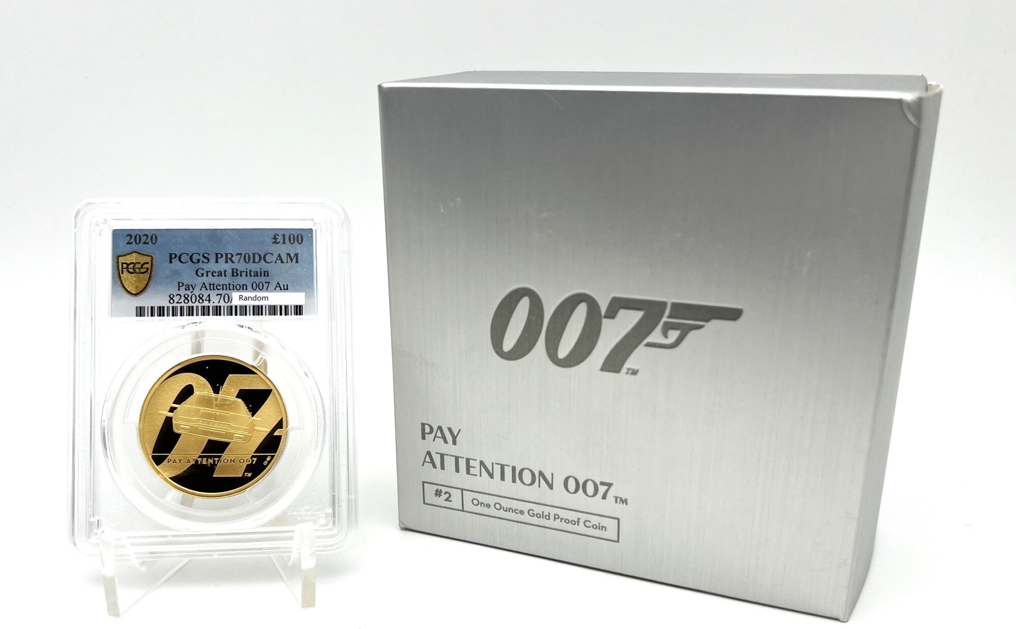Great Britain 100 Pounds 2020 JAMES BOND PAY ATTENTION 007 1 oz Gold ...