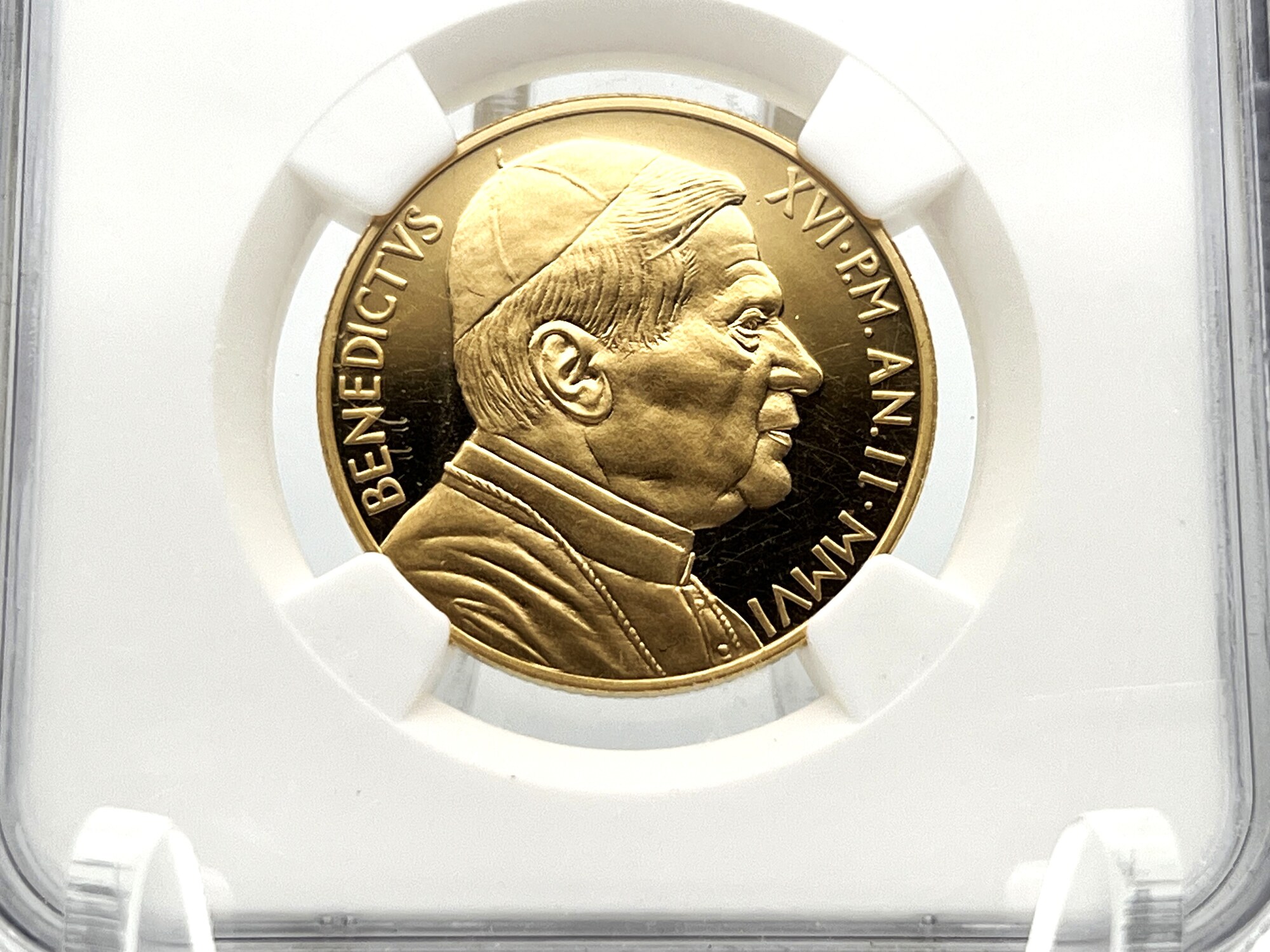 Vatican 50 Euro 2006 Pope Benedict XVI Sacraments Christian Gold Coin ...