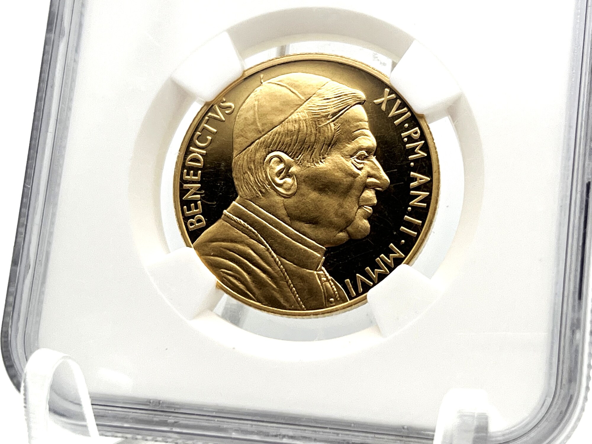 Vatican 50 Euro 2006 Pope Benedict XVI Sacraments Christian Gold Coin ...