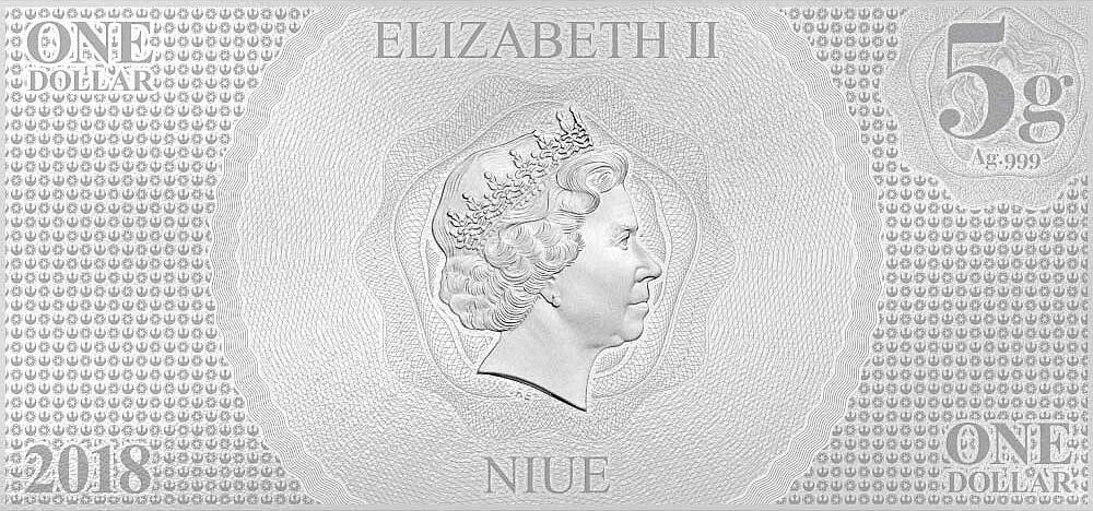 Niue 1$ 2018 STAR WARS A New Hope - R2-D2 & C-3PO 5g Silver Coin Note ...