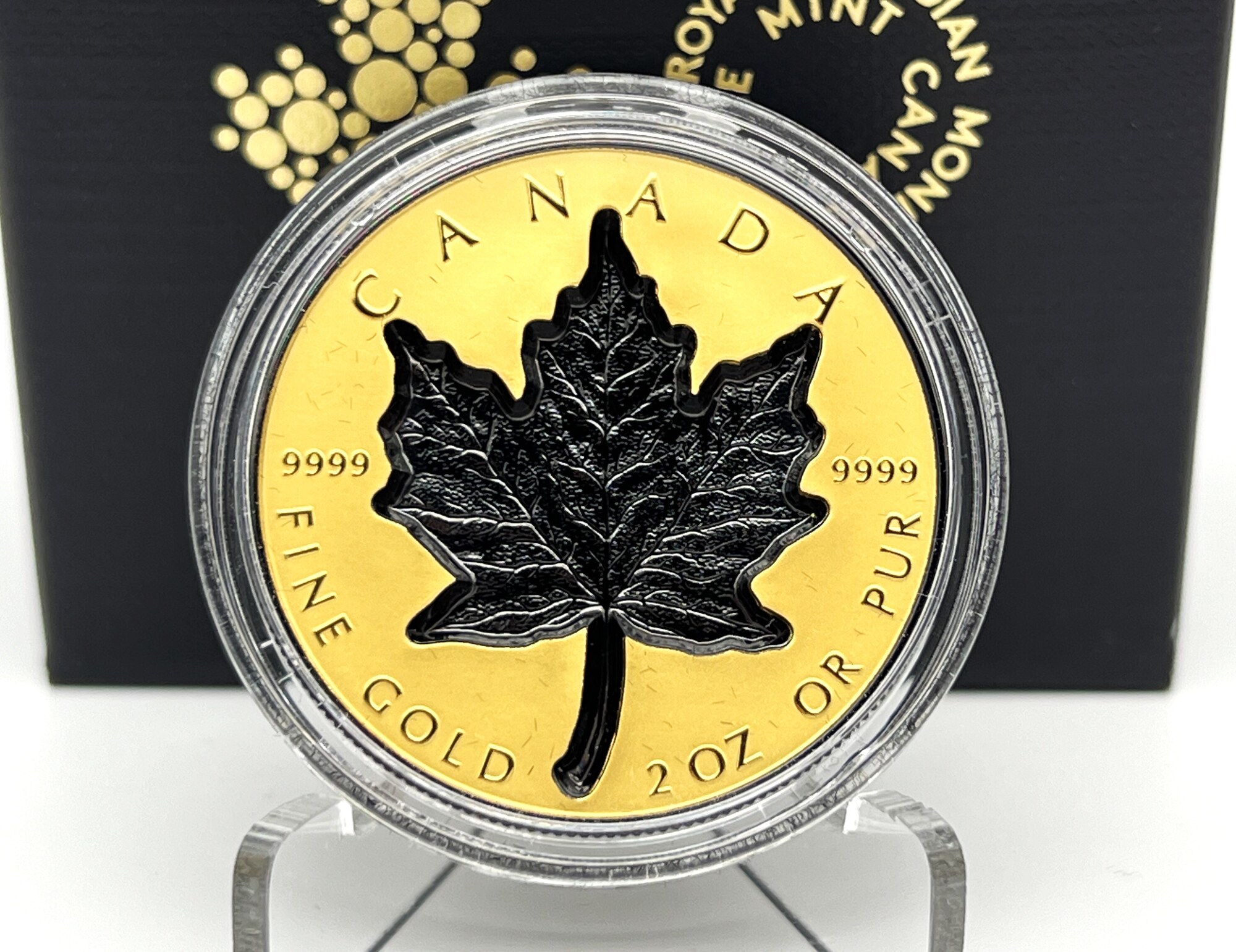Canada 200$ 2023 SUPER INCUSE MAPLE LEAF GML Black Rhodium 2 oz Pure ...