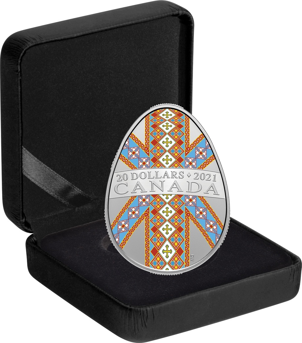 Canada 2021 20$ Traditional Ukrainian Pysanka 1 oz Pure Silver Coin #6 ...