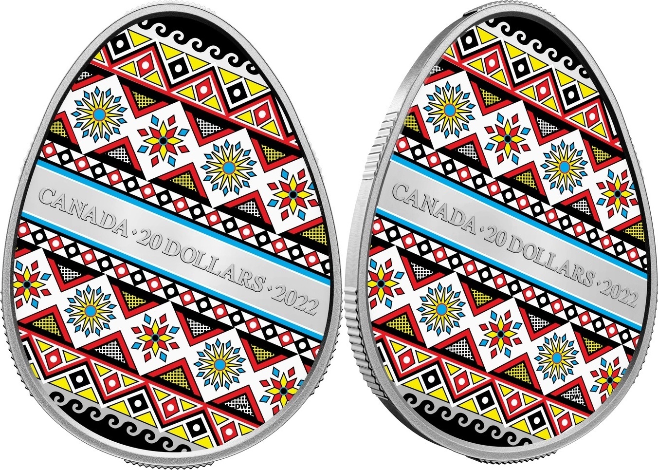 Canada 2022 20$ Traditional Ukrainian Pysanka 1 oz Pure Silver Coin #7 ...