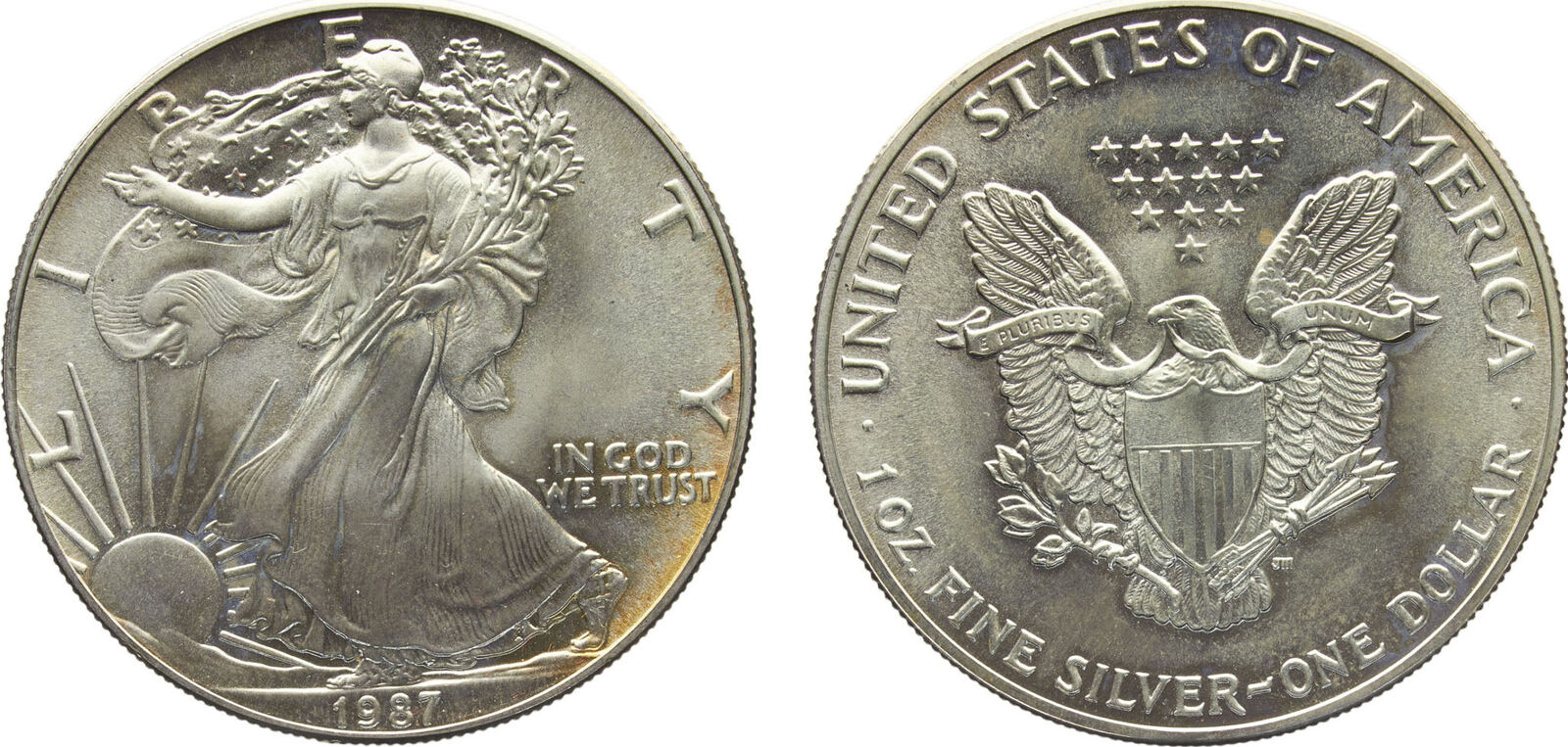 1987 Philadelphia mint United States Federal republic 1987 1 Dollar ...