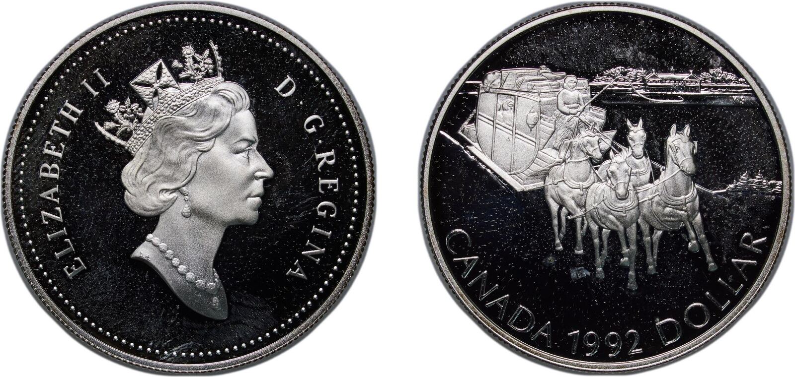 1992 Royal Canadian Mint of Otta Canada Commonwealth 1992 1 Dollar ...