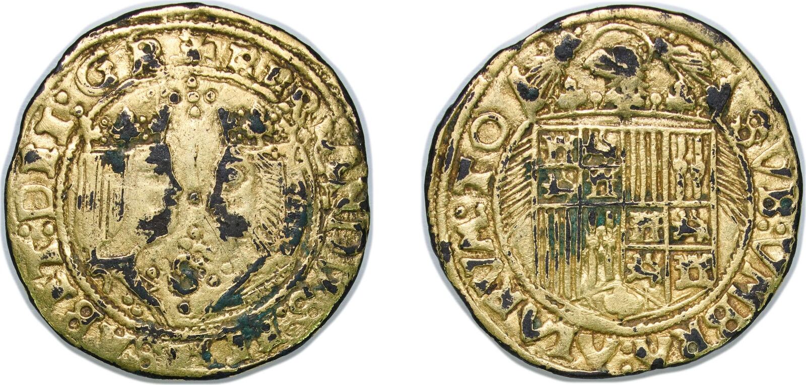 ND (1497-1548) Seville Mi Spain Kingdom ND (1497-1548) Double excelente ...