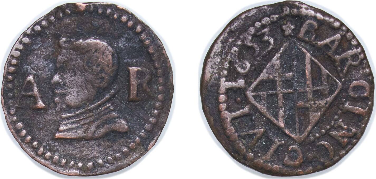 Spain Principality of Catalonia Spanish states 1653 Ardite - Philip IV ...