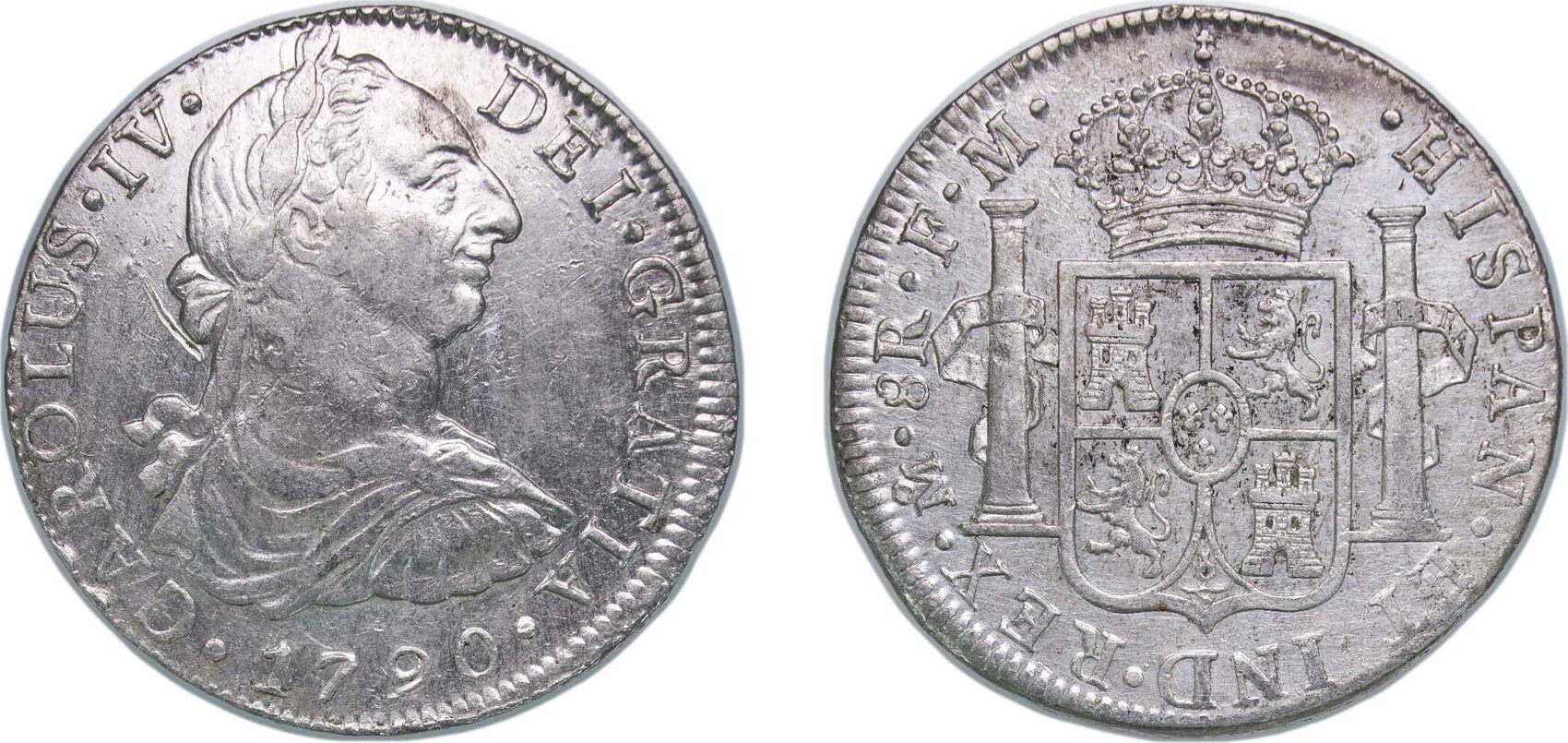 1790 Mo FM Mexico City Mi Mexico Spanish colony 1790 Mo FM 8 Reales ...