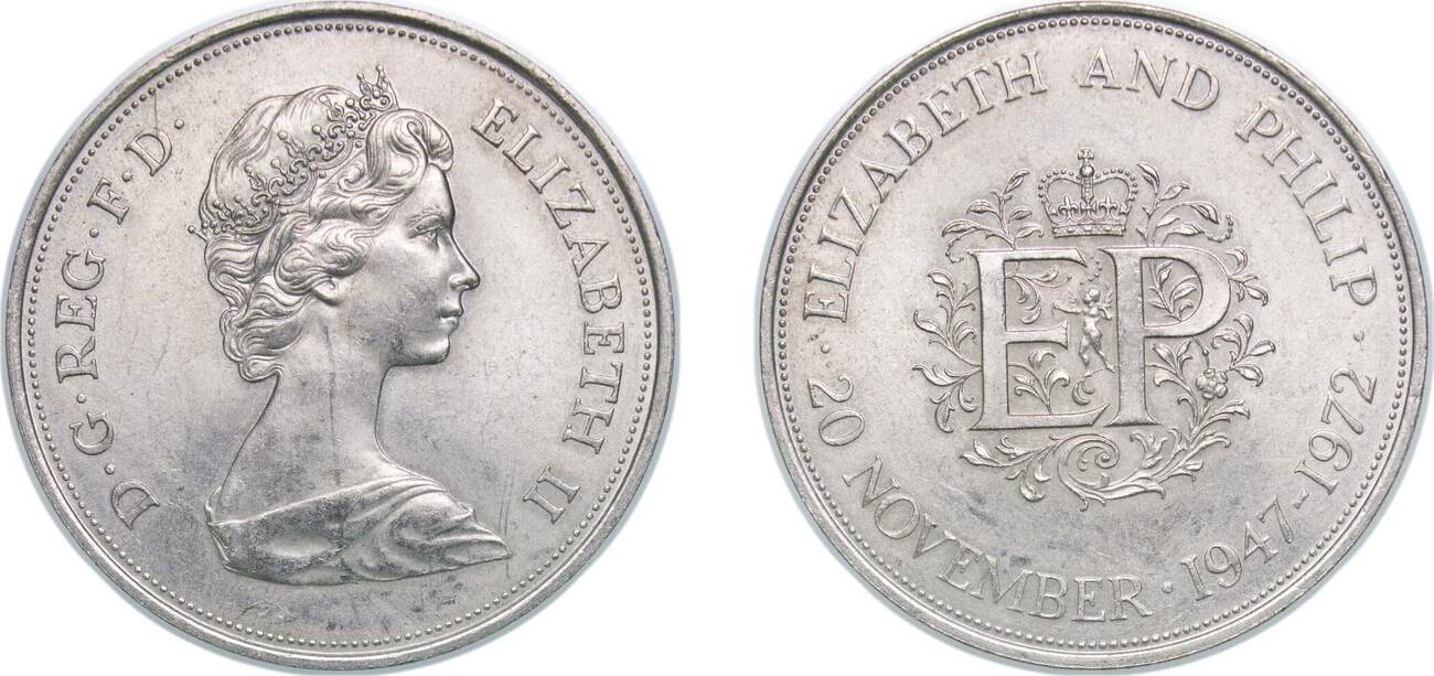 25 Pence 1972 Royal Mint Great Britain United Kingdom 1972 25 New Pence ...