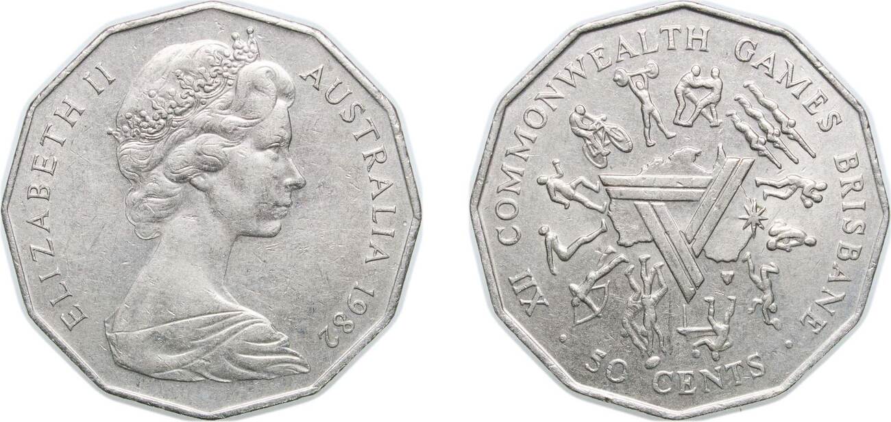 1982 Royal Australian Mint Australia 1982 50 Cents - Elizabeth II (2nd ...