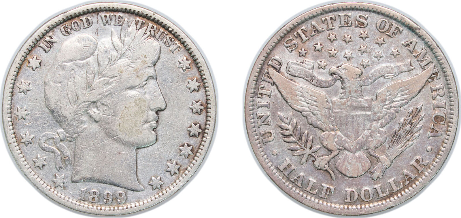 1899 Philadelphia Mint United States Federal republic 1899 ½ Dollar ...