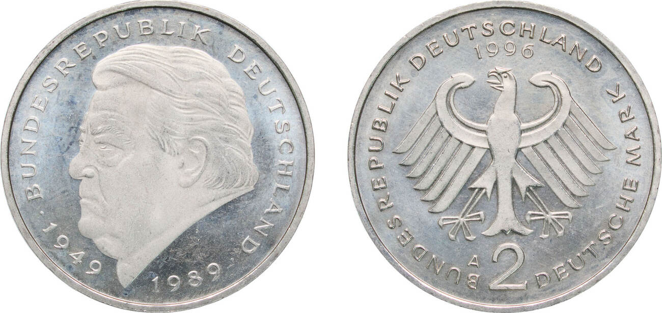 1996 A Berlin Mint Germany Federal Republic of Germany 1996 A 2 ...