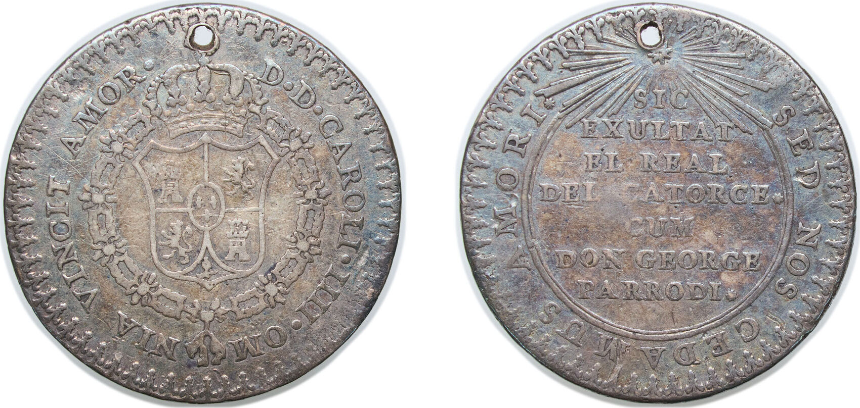 ND (1789) Mexico City Mint Mexico Spanish colony ND (1789) (2 reales ...