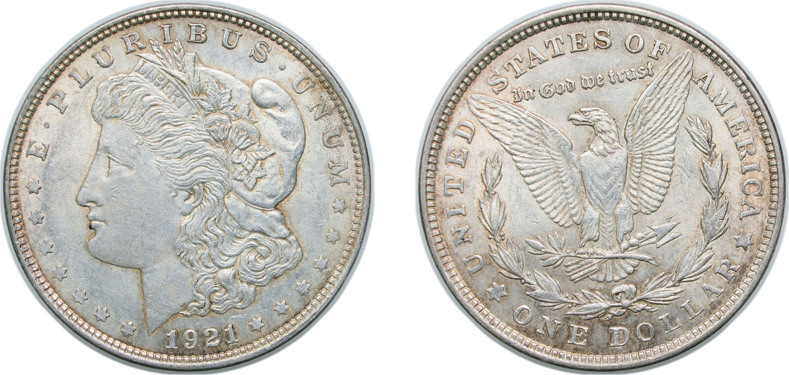 United States Federal republic 1921 1 Dollar Morgan Dollar Silver (.900 ...