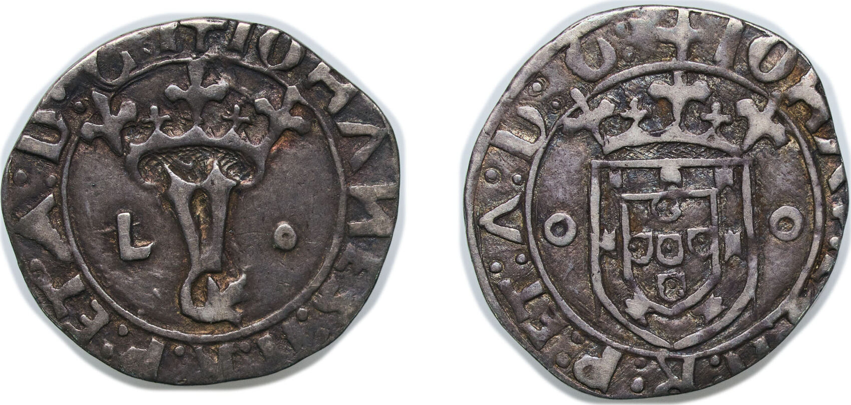 1 Vintem ND (1490-1495) L-º Lisbon Mint Portugal Kingdom ND (1490-1495 ...