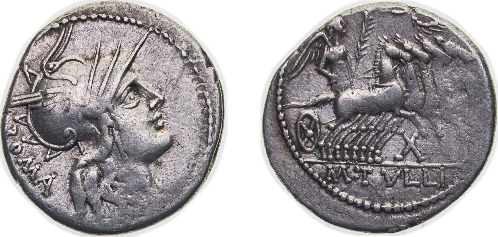 120 BC Rome Mint Rome Roman Republic (ancient) 120 BC AR Denarius ...