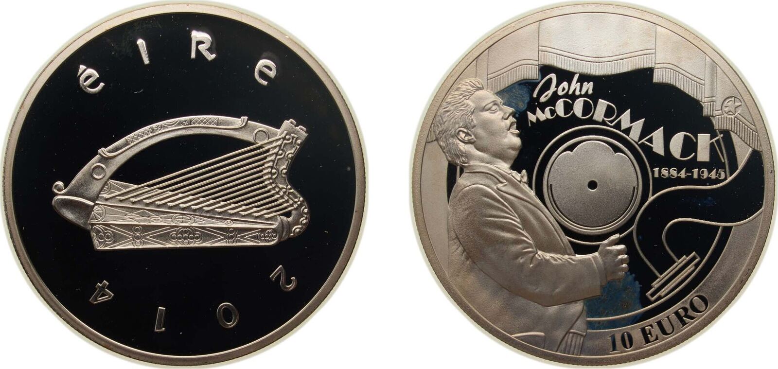 2014 Irish Mint Ireland Republic 2014 10 Euro (John McCormack) Silver ...