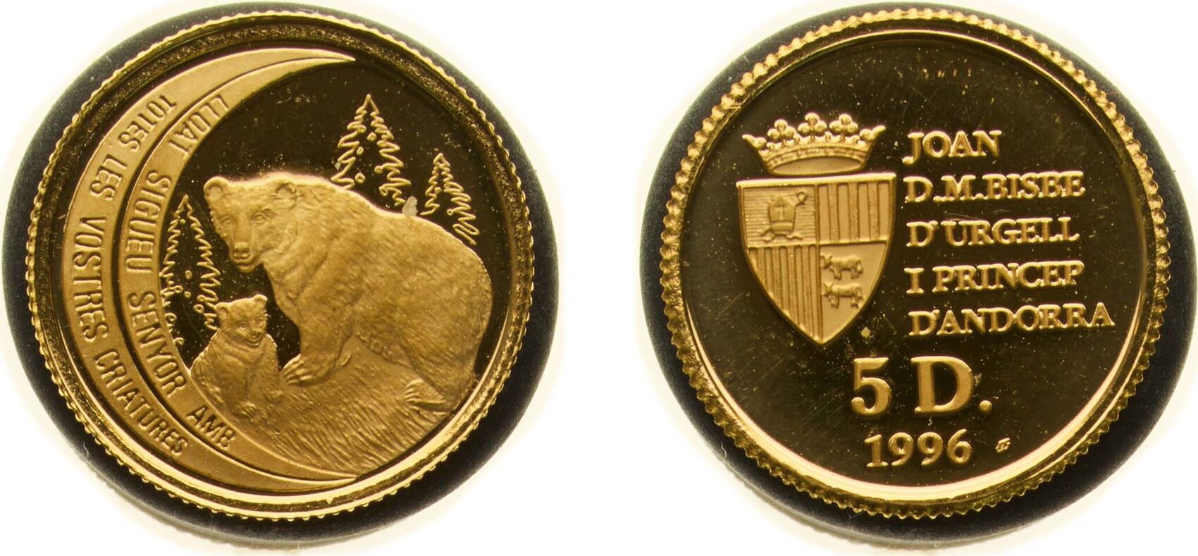 1996 Singapore Mint Andorra Principalty 1996 5 Diners - Joan Martí i ...