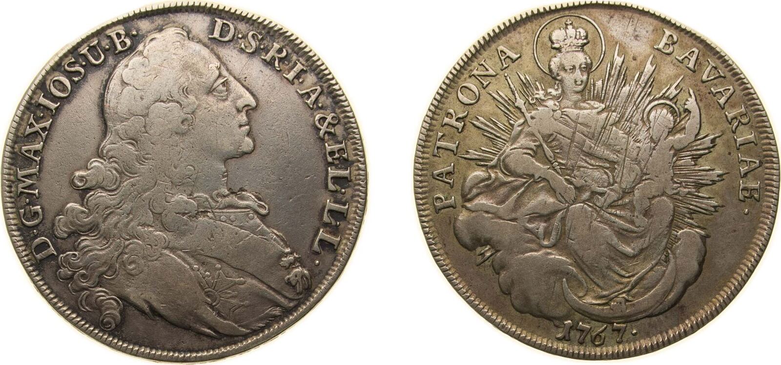 1767 Munich Mint Germany Electorate of Bavaria Holy Roman Empire 1767 1 ...