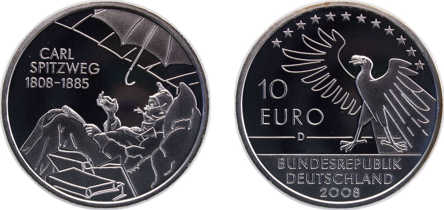 2008 D Munich Mint Germany Federal Republic of Germany 2008 D 10 Euro ...