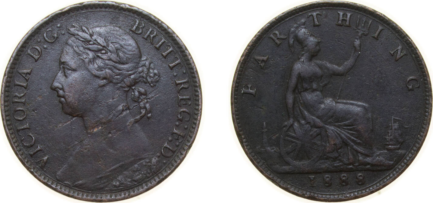 1888 Royal Mint (Tower Hi Great Britain 1888 1 Farthing - Victoria (2nd ...