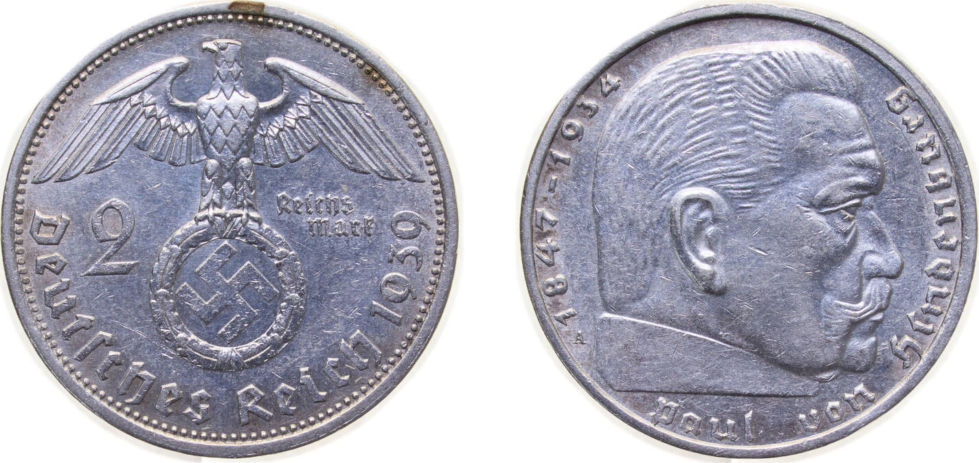 1939 A Berlin Mint Germany Germany - 1871-1948 Third Reich 1939 A 2 ...
