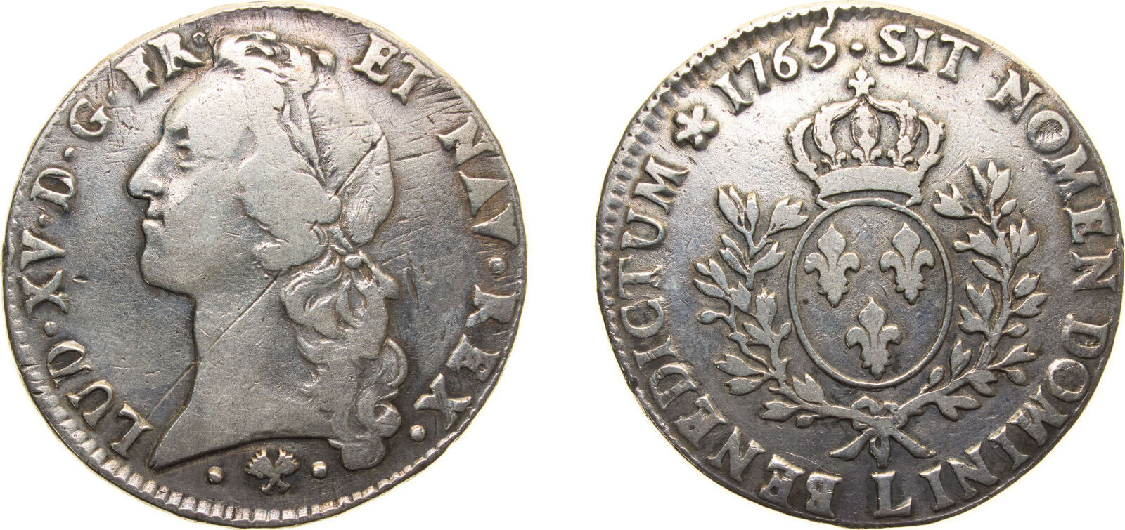 120 Sols 1765 L Bayonne Mint France Kingdom 1765 L 1 Écu - Louis XV ...