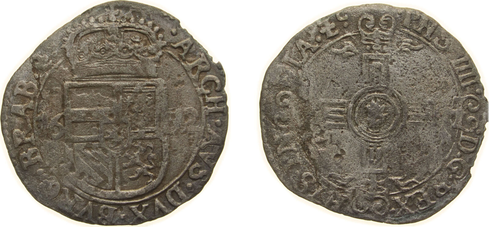 1 Stuiver 1632 Antwerp Mint Low countries feudal Duchy of Brabant ...