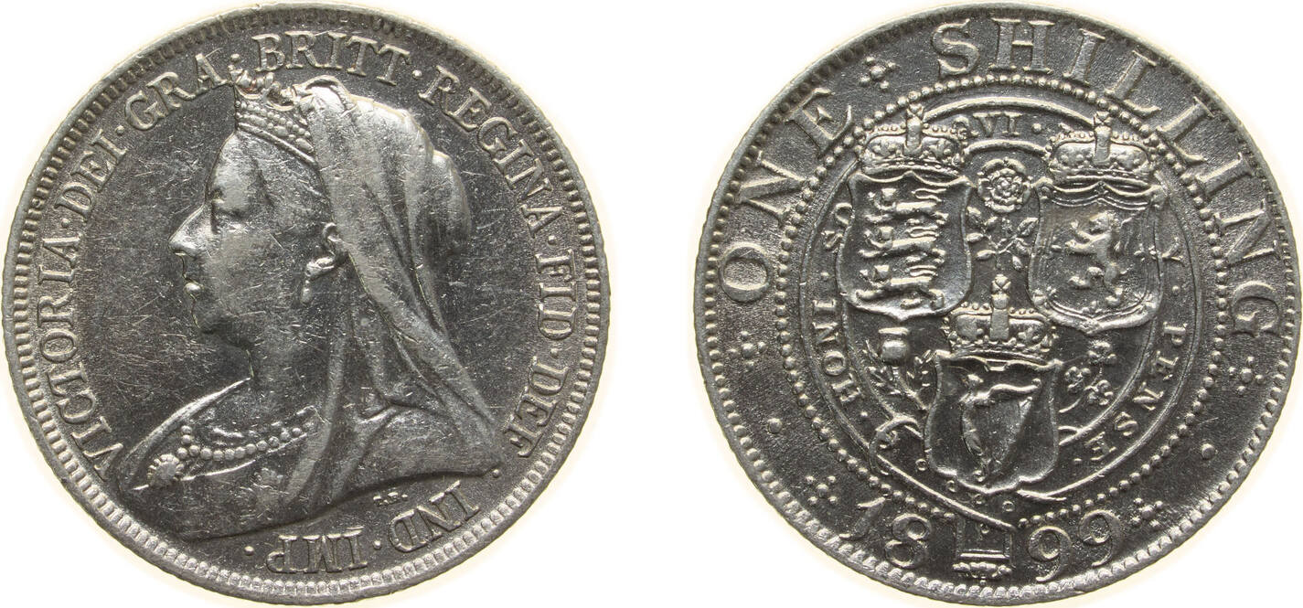 Great Britain United Kingdom 1899 1 Shilling - Victoria (3rd portrait ...